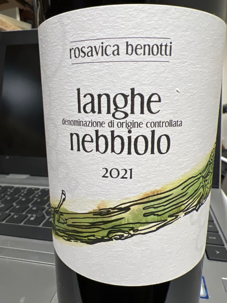 2022 Benotti Rosavica Langhe Nebbiolo, Italy, Piedmont, Langhe, Langhe ...