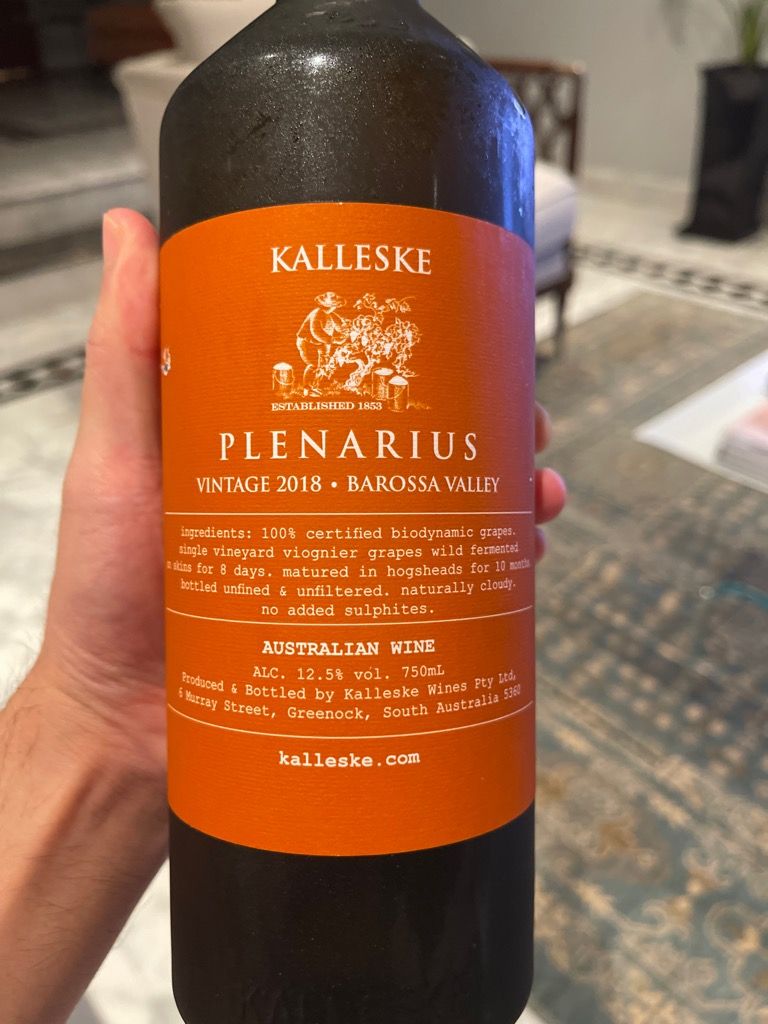 2018 Kalleske Viognier Plenarius, Australia, South Australia, Barossa, Barossa Valley ...