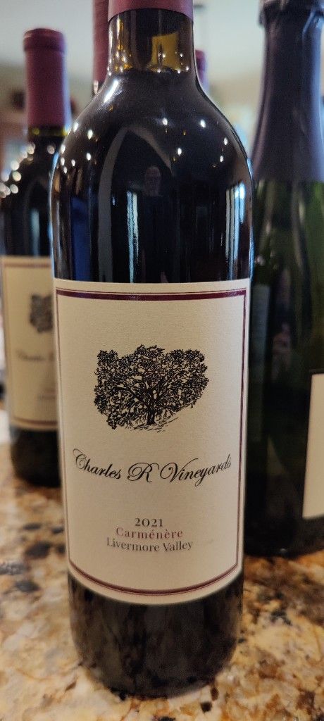 2021 Charles R Vineyards Carménère, USA, California, San Francisco Bay ...