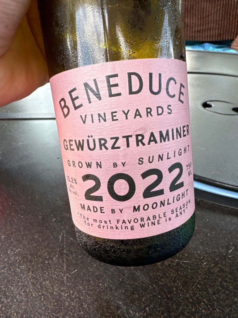 2022 Beneduce Vineyards Gewürztraminer, USA, New Jersey - CellarTracker