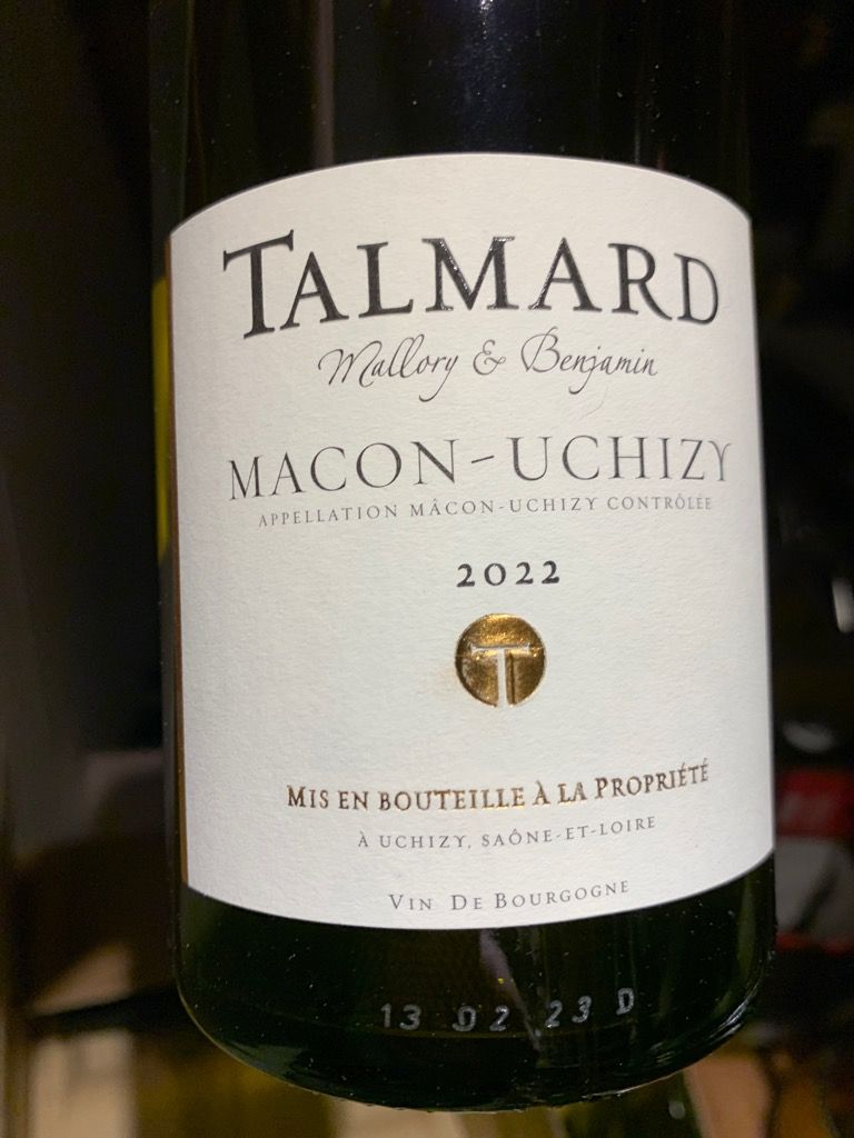 2022 Mallory and Benjamin Talmard Mâcon-Uchizy, France, Burgundy ...