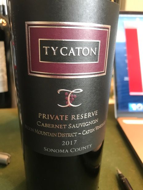 2017 Ty Caton Cabernet Sauvignon Private Reserve Caton Vineyard, USA ...