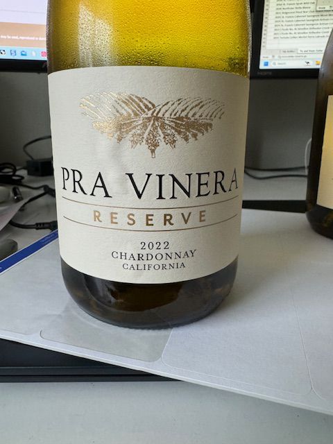 2023 Pra Vinera Chardonnay Reserve, USA, California - CellarTracker