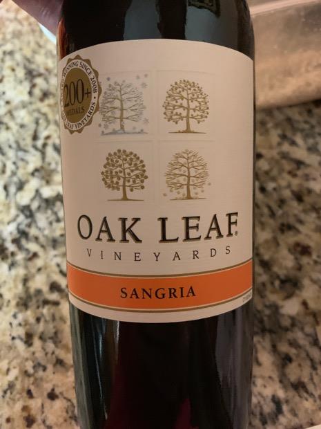 NV Oak Leaf Vineyards Sangria, USA, California - CellarTracker