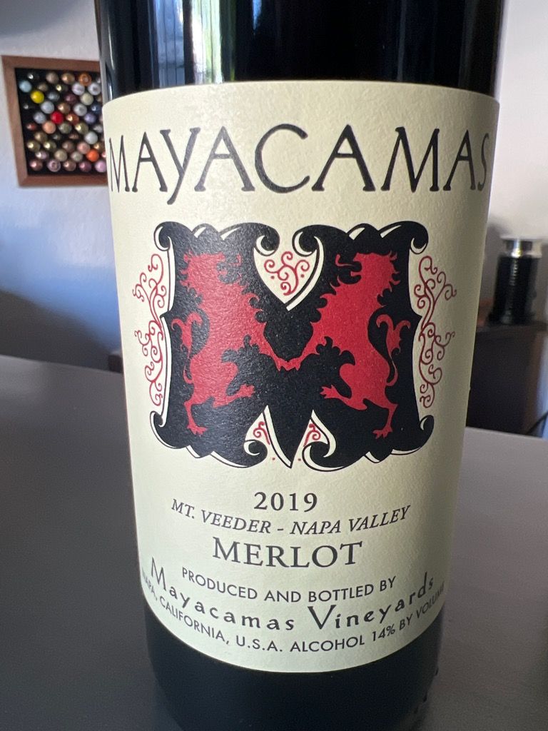 2019 Mayacamas Vineyards Merlot, USA, California, Napa Valley, Mt ...