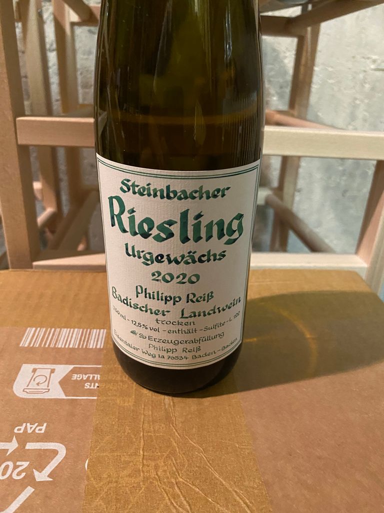 2020 Philipp Reiss Steinbacher Riesling Urgewächs, Germany, Baden ...