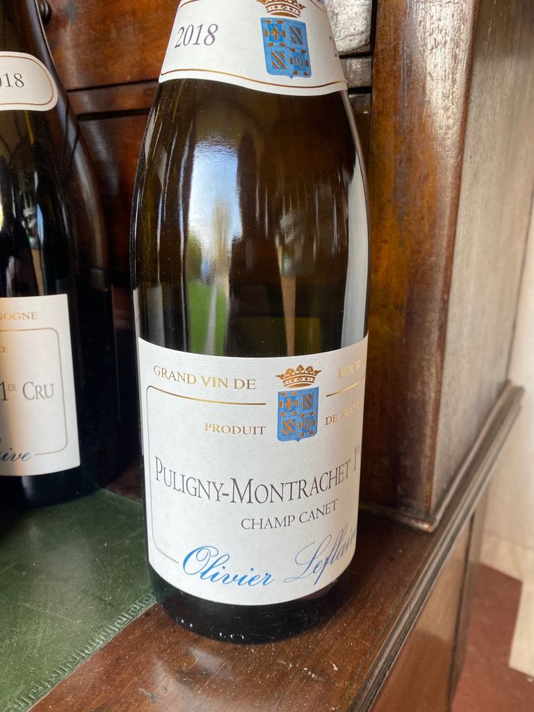 2018 Domaine Leflaive Puligny-Montrachet 1er Cru Champs Canet, France ...