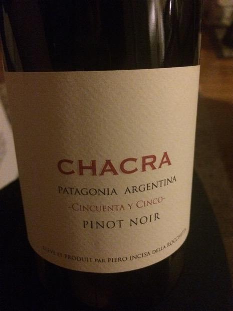 2013 Bodega Chacra Pinot Noir Cincuenta y Cinco, Argentina, Patagonia ...