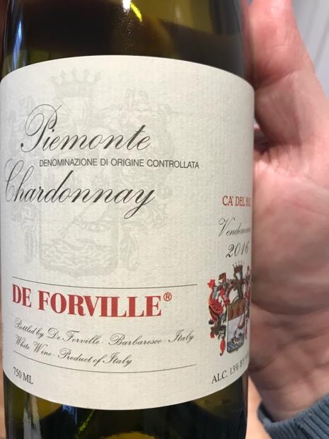 2017 De Forville Piemonte Chardonnay, Italy, Piedmont, Piemonte DOC ...