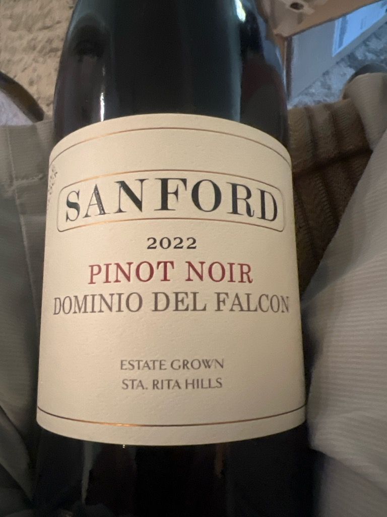 2022 Sanford Pinot Noir Dominio Del Falcon, USA, California, Central ...