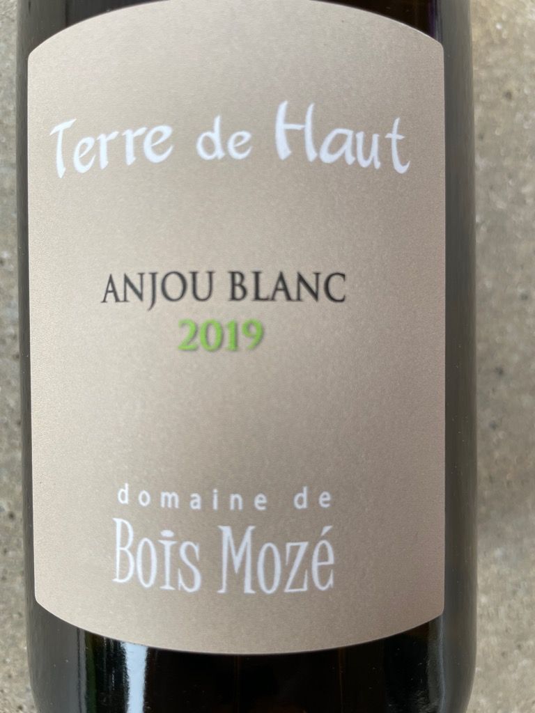 2019 Domaine de Bois Mozé Anjou Terre de Haut, France, Loire Valley ...
