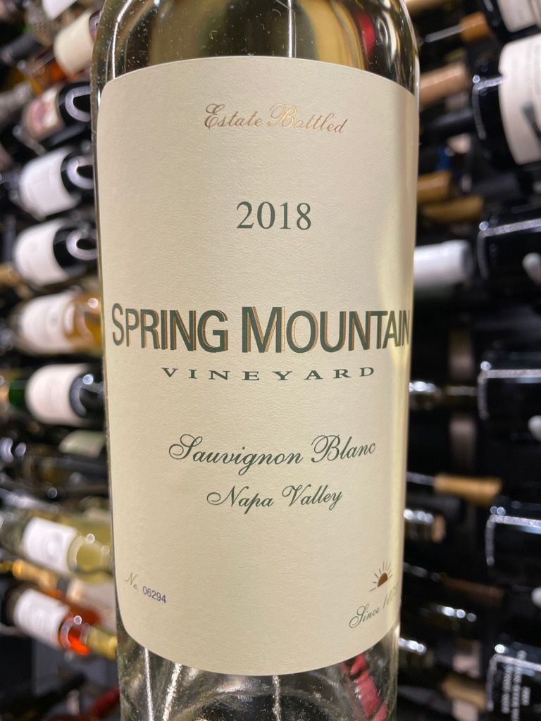 2018 Spring Mountain Vineyard Sauvignon Blanc, USA, California, Napa ...