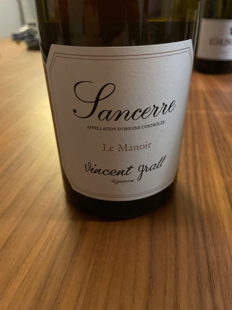 2020 Vincent Grall Sancerre Le Manoir, France, Loire Valley, Upper ...