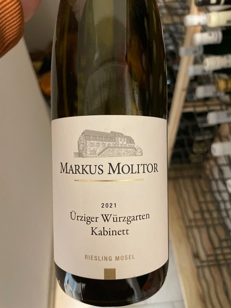 2021 Markus Molitor Ürziger Würzgarten Riesling Kabinett (Golden ...