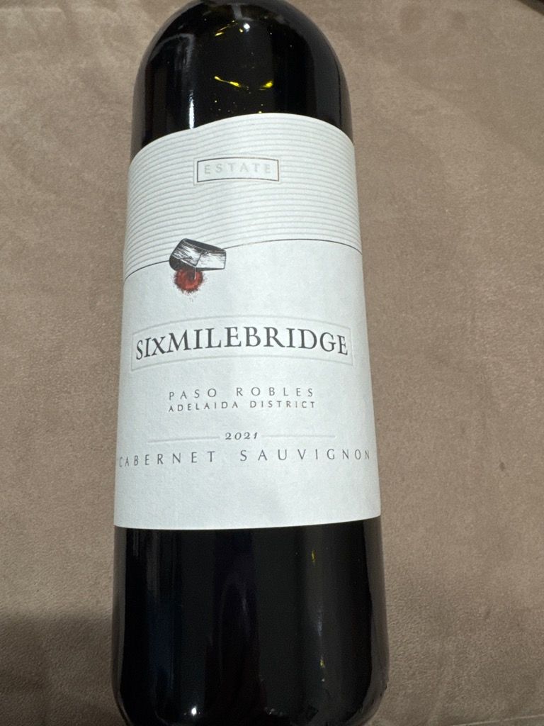 2021 Sixmilebridge Cabernet Sauvignon Estate, USA, California, Central ...