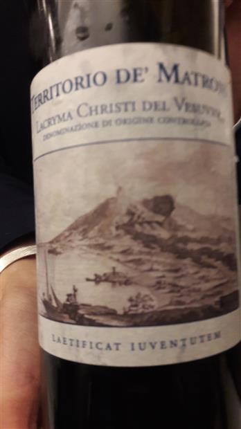 2016 Cantine Matrone Lacryma Christi del Vesuvio Bianco Territorio de ...