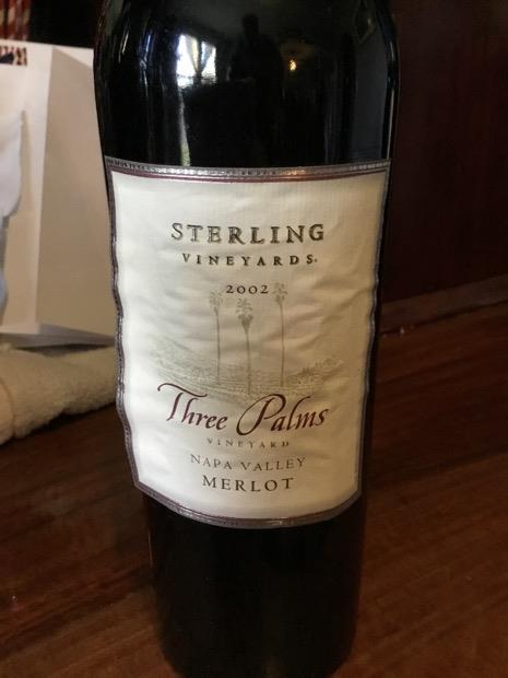 2002 Sterling Vineyards Merlot Three Palms Vineyard, USA, California ...