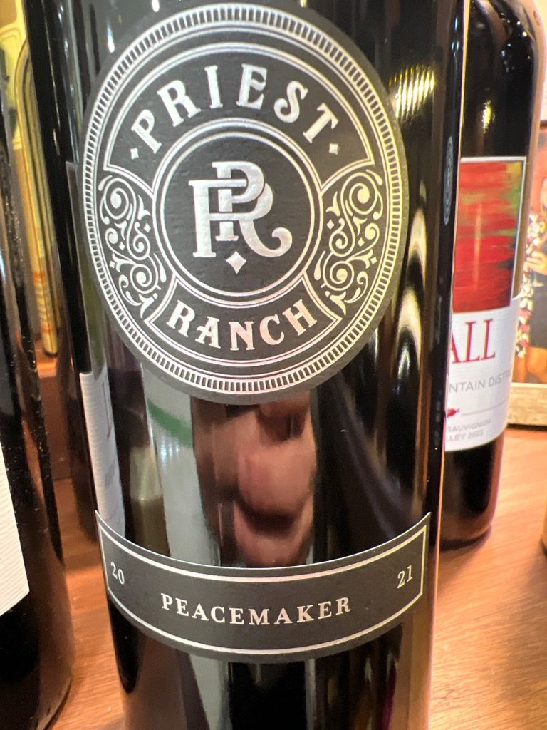 2021 Priest Ranch Peacemaker, USA, California, Napa Valley - CellarTracker