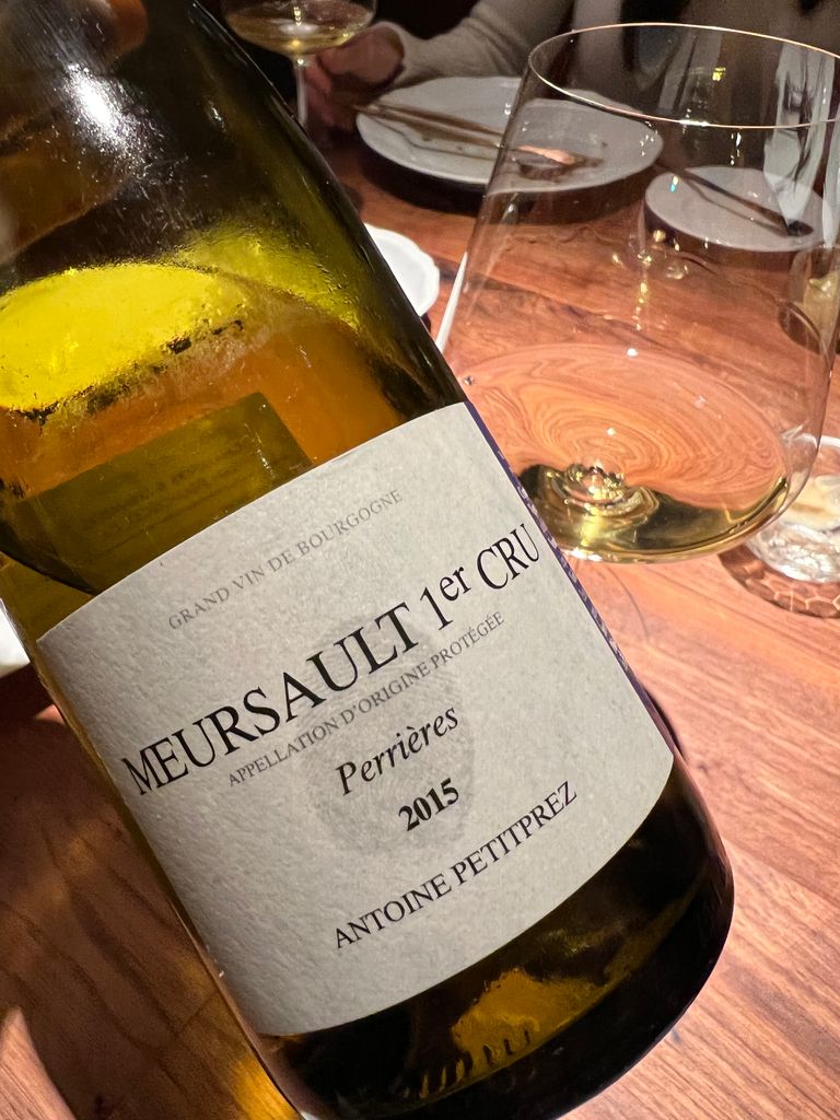 2015 Antoine Petitprez Meursault 1er Cru Perrières, France, Burgundy ...