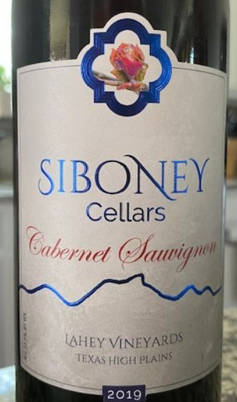 2020 Siboney Cellars Cabernet Sauvignon Lahey Vineyards, USA, Texas ...