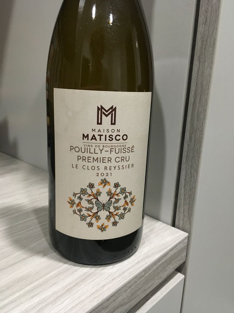 2021 Maison Matisco Pouilly-Fuissé Premier Cru Le Clos Reyssier, France ...