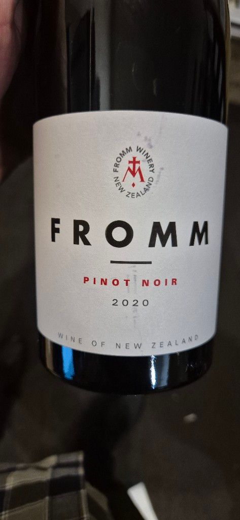 2020 Fromm Pinot Noir, New Zealand, South Island, Marlborough ...