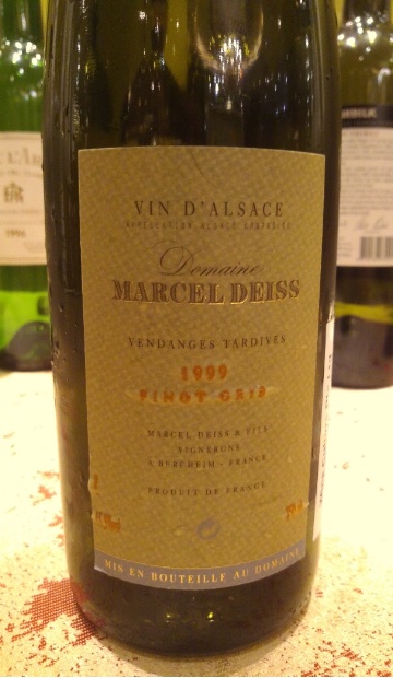 1990 Marcel Deiss Pinot Gris Vendanges Tardives, France, Alsace ...