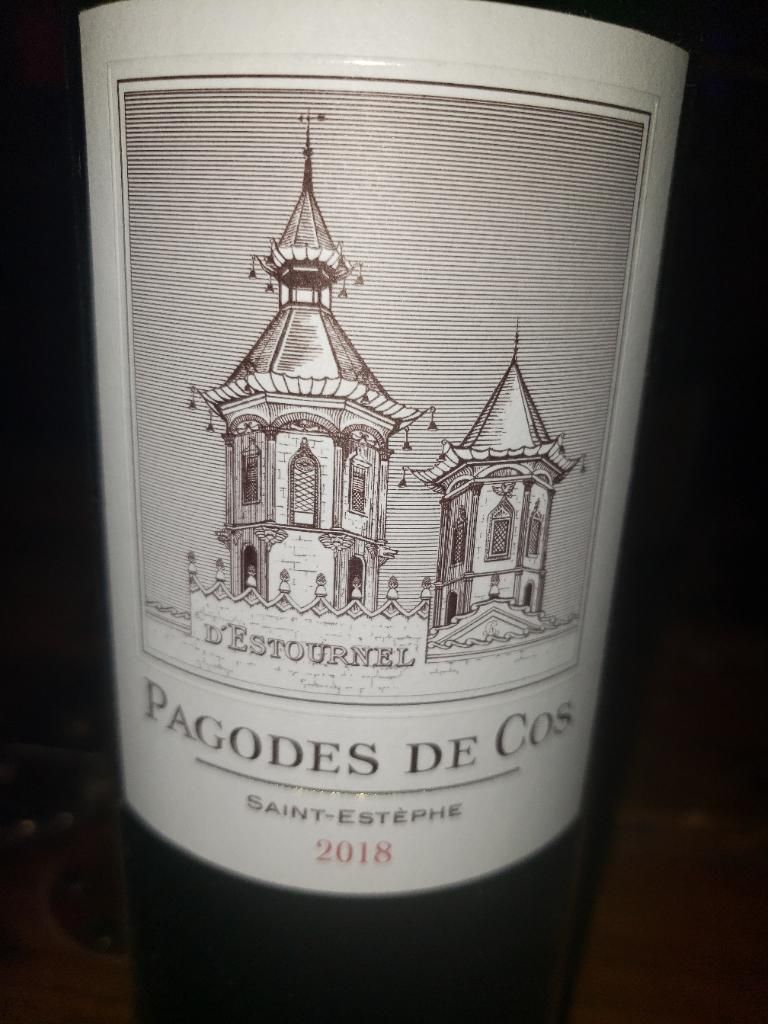 2018 Château Cos d'Estournel Les Pagodes de Cos, France, Bordeaux ...