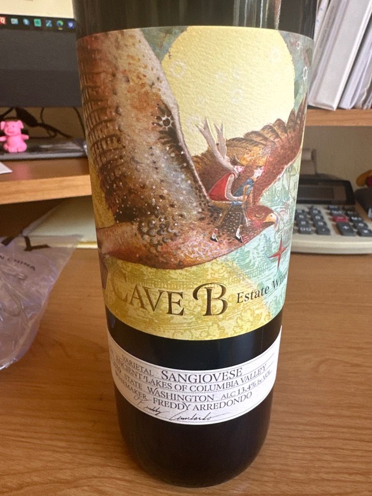 2021 Cave B Estate Winery Sangiovese, USA, Washington, Columbia Valley ...