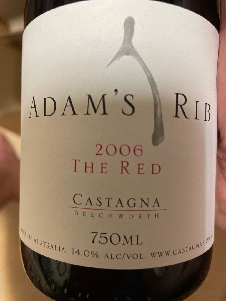 2007 Castagna Adam's Rib The Red, Australia, Victoria, North East ...