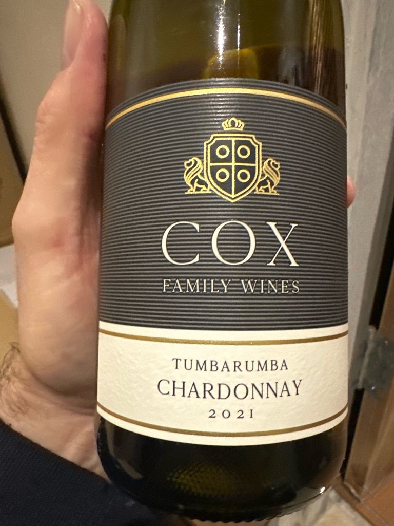2021 Cox Family Wines Chardonnay, Australia, New South Wales, Southern ...