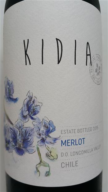 2016 Carta Vieja (Kidia) Merlot Kidia Estate Bottled, Chile, Maule ...