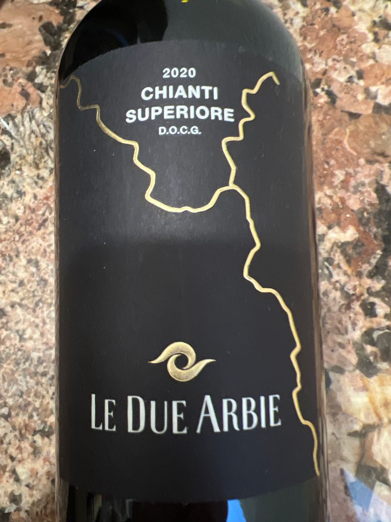 2020 Dievole Chianti Superiore Le Due Arbie, Italy, Tuscany, Chianti ...