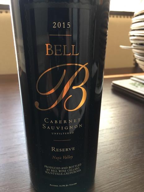 2015 Bell Wine Cellars Cabernet Sauvignon Reserve, USA, California ...