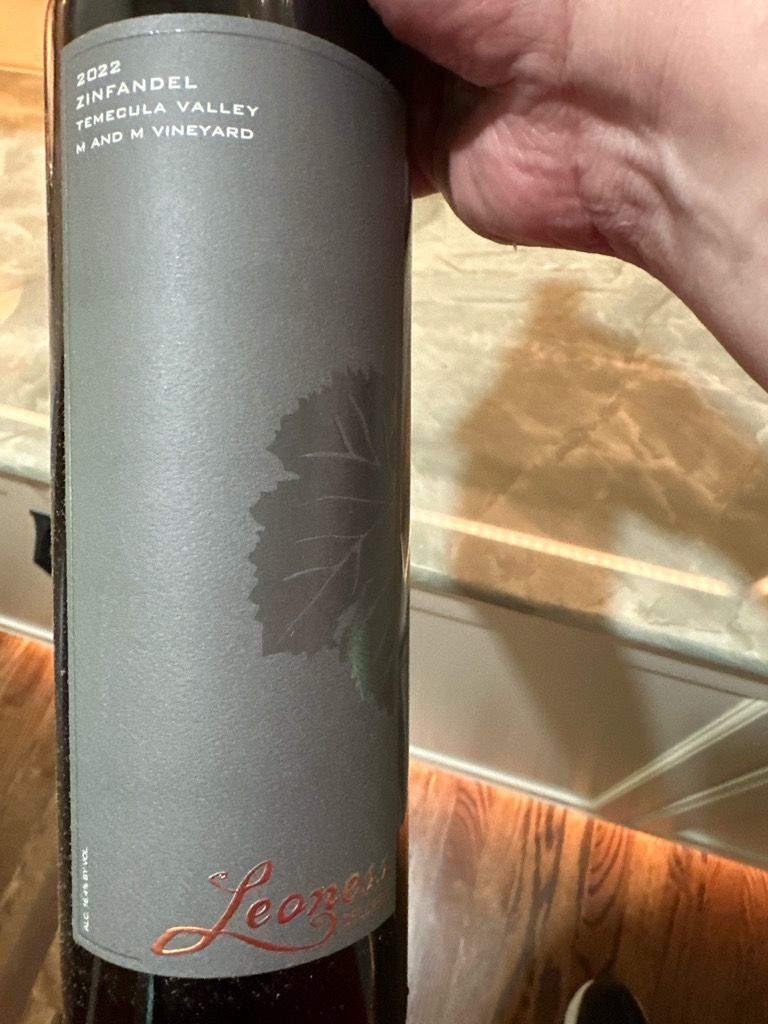 2022 Leoness Cellars Zinfandel Vineyard Series M and M Vineyard, USA ...
