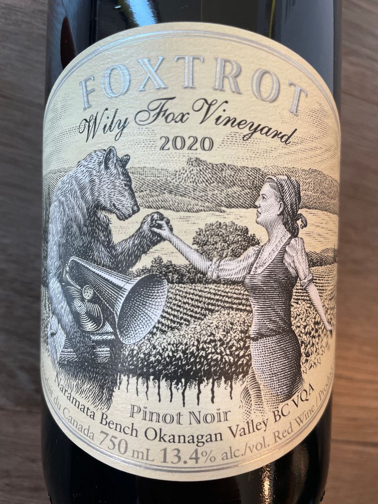2020 Foxtrot Pinot Noir Wily Fox Vineyard, Canada, British Columbia ...