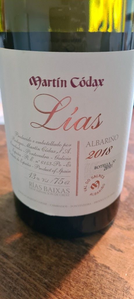 2019 Martín Códax Albariño Rías Baixas Lias, Spain, Galicia, Rías ...