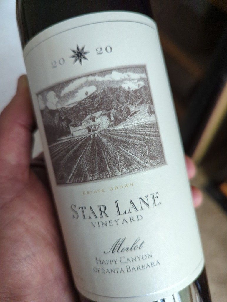 2020 Star Lane Vineyard Merlot, USA, California, Central Coast, Happy ...