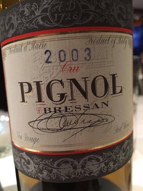 2003 Bressan Cru Pignol, Italy, Friuli-Venezia Giulia, Venezia Giulia ...