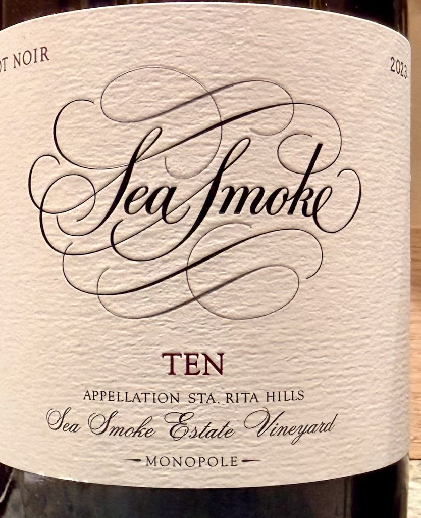 2023 Sea Smoke Pinot Noir Ten, USA, California, Central Coast, Sta ...