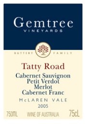 2005 Gemtree Vineyards Tatty Road, Australia, South Australia, Fleurieu ...