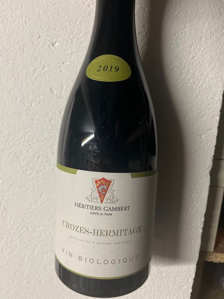 2019 Cave de Tain Crozes-Hermitage Héritiers Gambert Nobles Rives ...