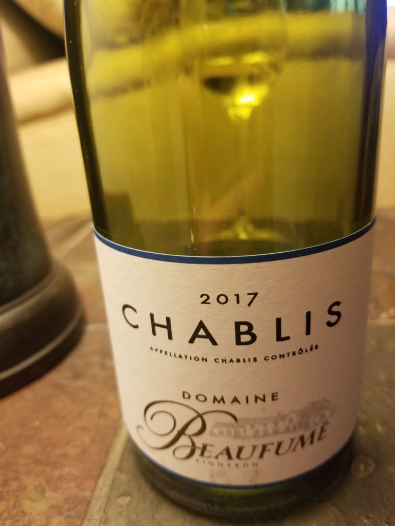 2021 Domaine Beaufumé Chablis, France, Burgundy, Chablis - CellarTracker