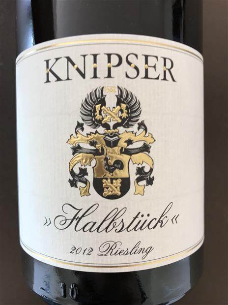 2012 Knipser Riesling Halbstück, Germany, Pfalz - CellarTracker