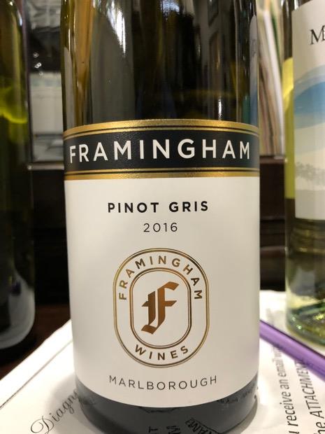 2016 Framingham Pinot Gris, New Zealand, South Island, Marlborough ...