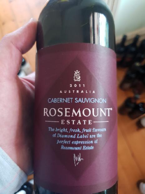 2011 Rosemount Estate Cabernet Sauvignon Diamond Label, Australia ...