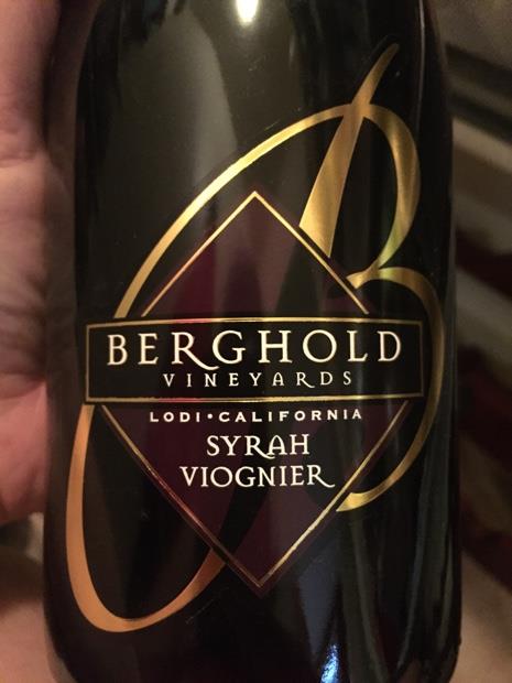 2008 Berghold Vineyards Syrah & viognier, USA, California, Central ...