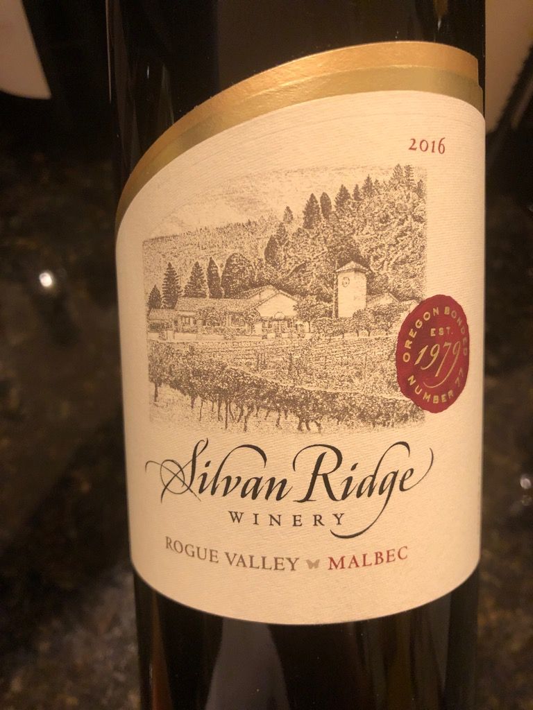 2017 Silvan Ridge Malbec, USA, Oregon, Southern Oregon, Rogue Valley ...