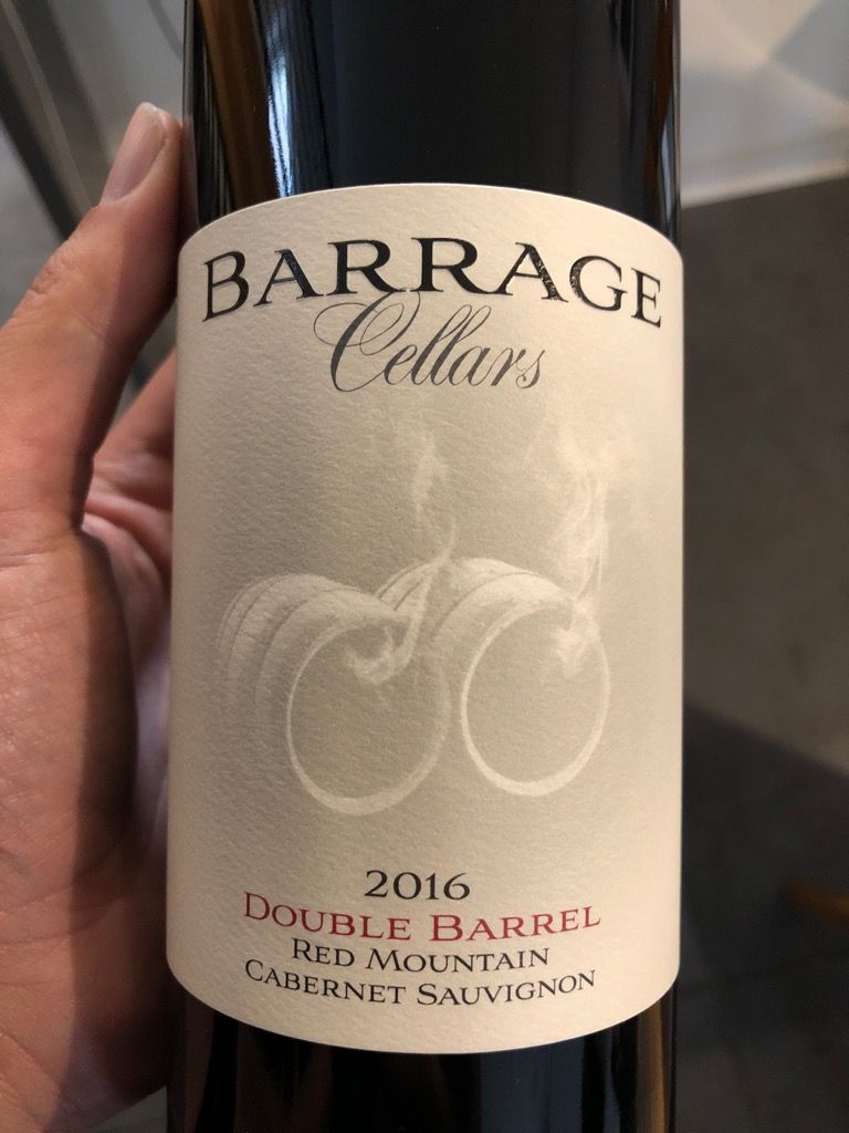 2016 Barrage Cellars Cabernet Sauvignon Double Barrel, USA, Washington ...