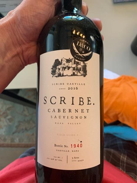 2017 Scribe Cabernet Sauvignon XI Scribe Atlas East, USA, California ...